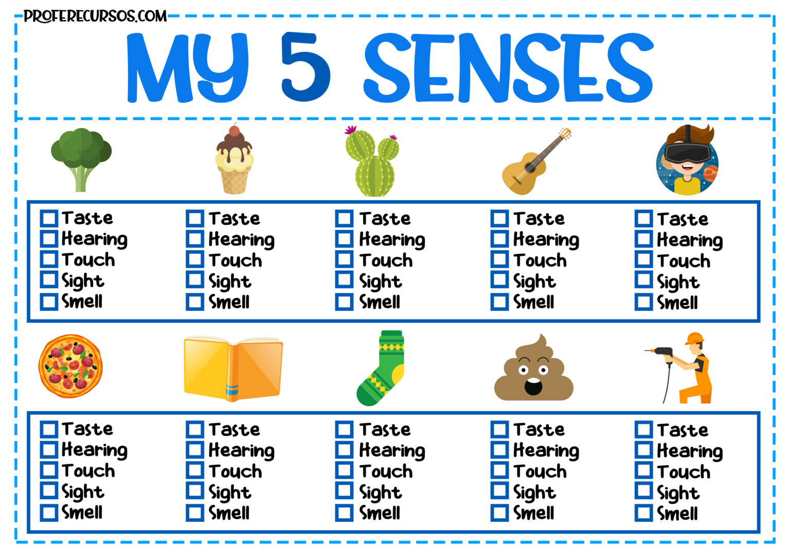 English Five Senses Activities And Worksheets Profe Recursos english-five-senses-activities-and-worksheets-profe-recursos