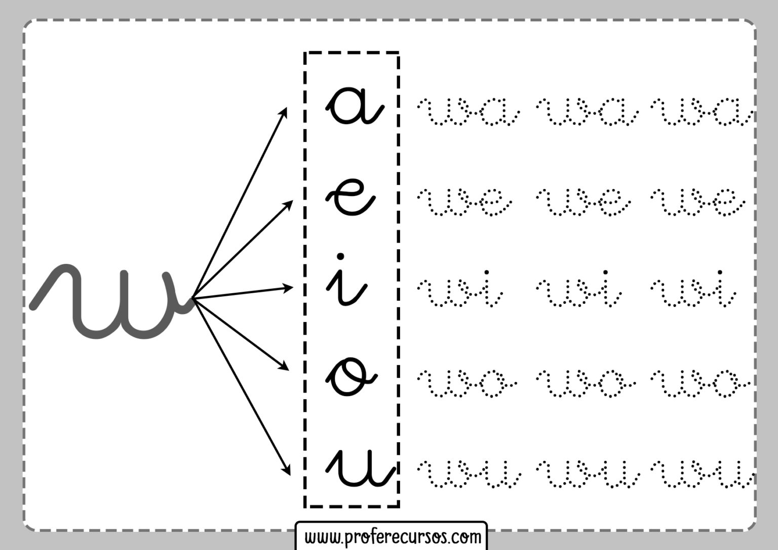 Fichas Silabas Directas Letra W wa we wi wo wu - Profe Recursos