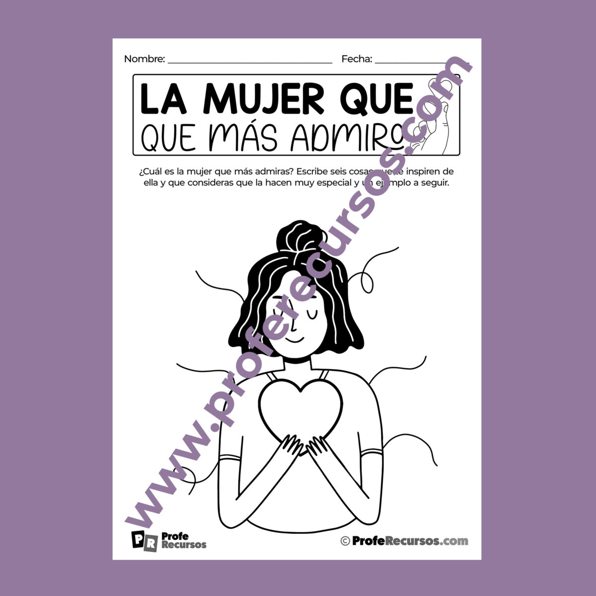 Pack de Actividades Día de la Mujer | ¡Fichas listas para Imprimir!