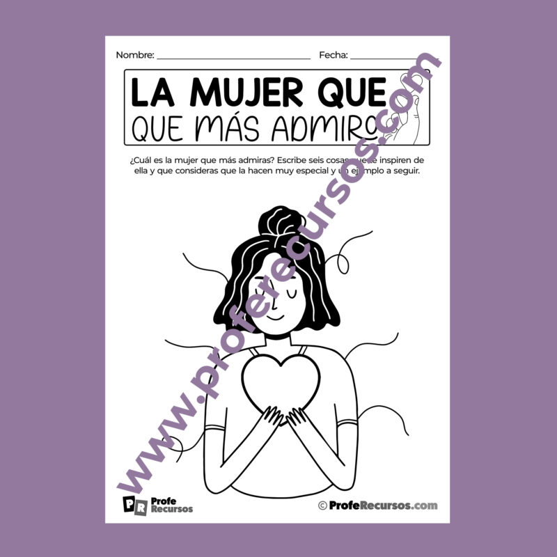 Pack de Actividades Día de la Mujer | ¡Fichas listas para Imprimir!