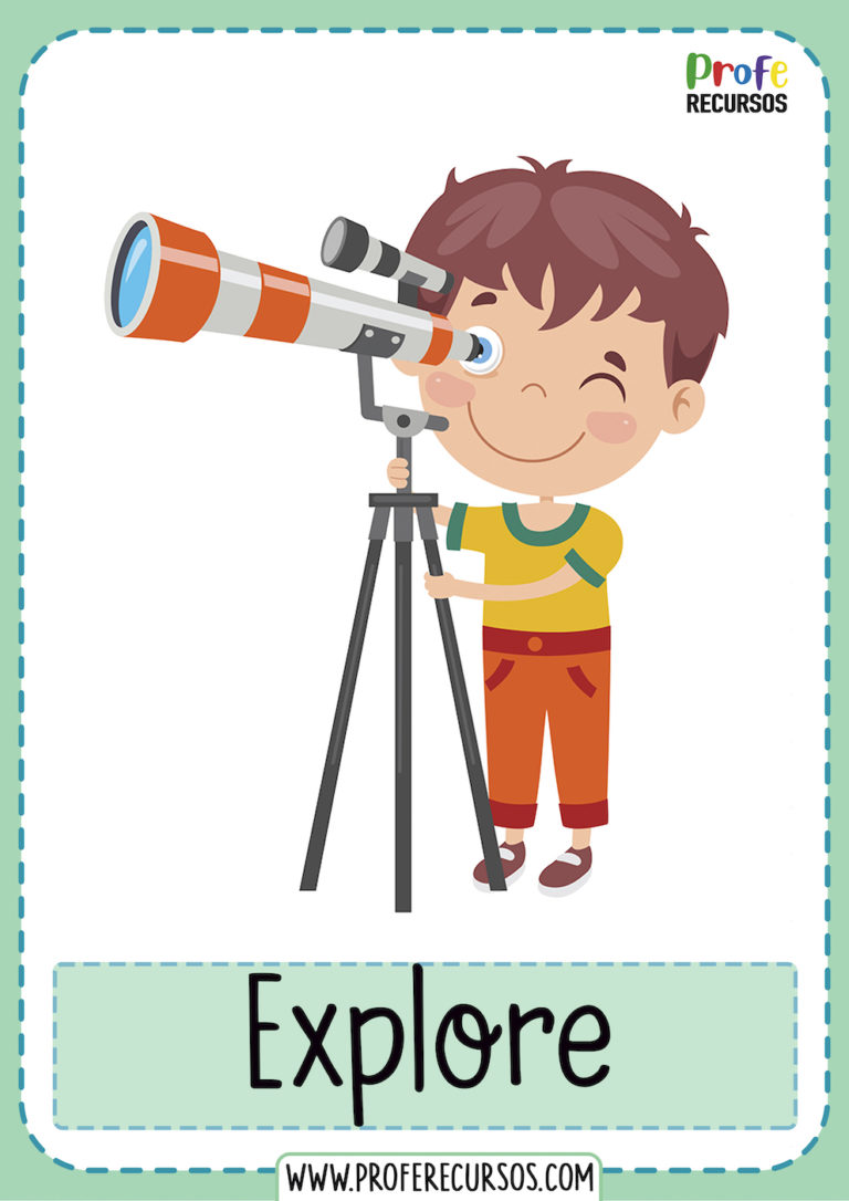 Action verbs flashcards for kids Present Tense ESL