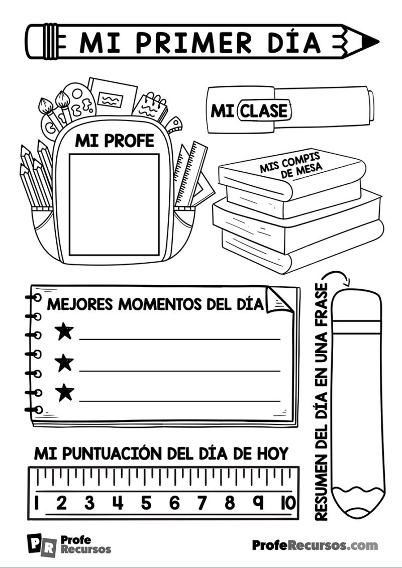 Actividad para la Vuelta al Cole | Para Imprimir