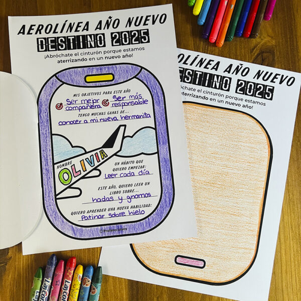 Manualidad de Año Nuevo | Curso 2025 | Propósitos de Año Nuevo