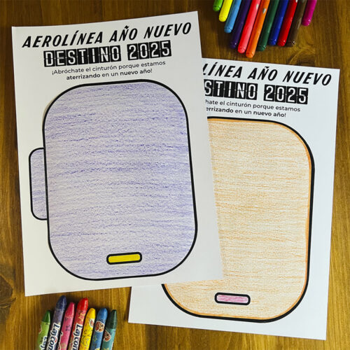 Manualidad de Año Nuevo | Curso 2025 | Propósitos de Año Nuevo