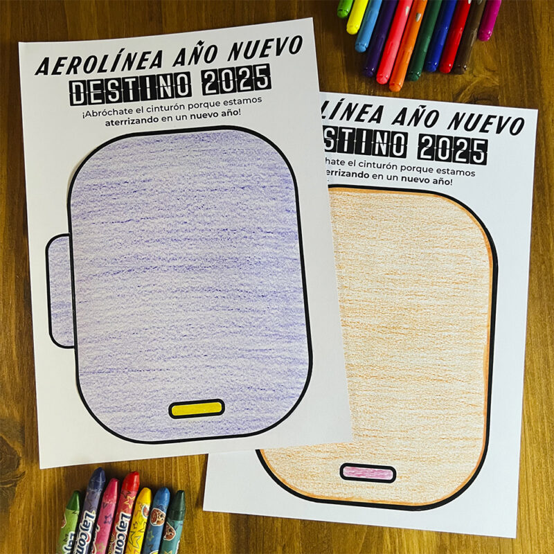 Manualidad de Año Nuevo | Curso 2025 | Propósitos de Año Nuevo