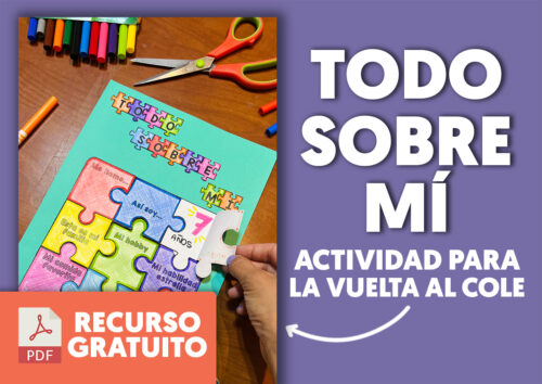 Fichas para La Vuelta al Cole | Actividad en PDF Imprimible