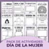 Pack de Actividades Día de la Mujer | ¡Fichas listas para Imprimir!