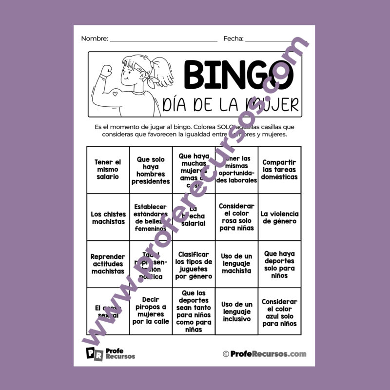 Pack de Actividades Día de la Mujer | ¡Fichas listas para Imprimir!