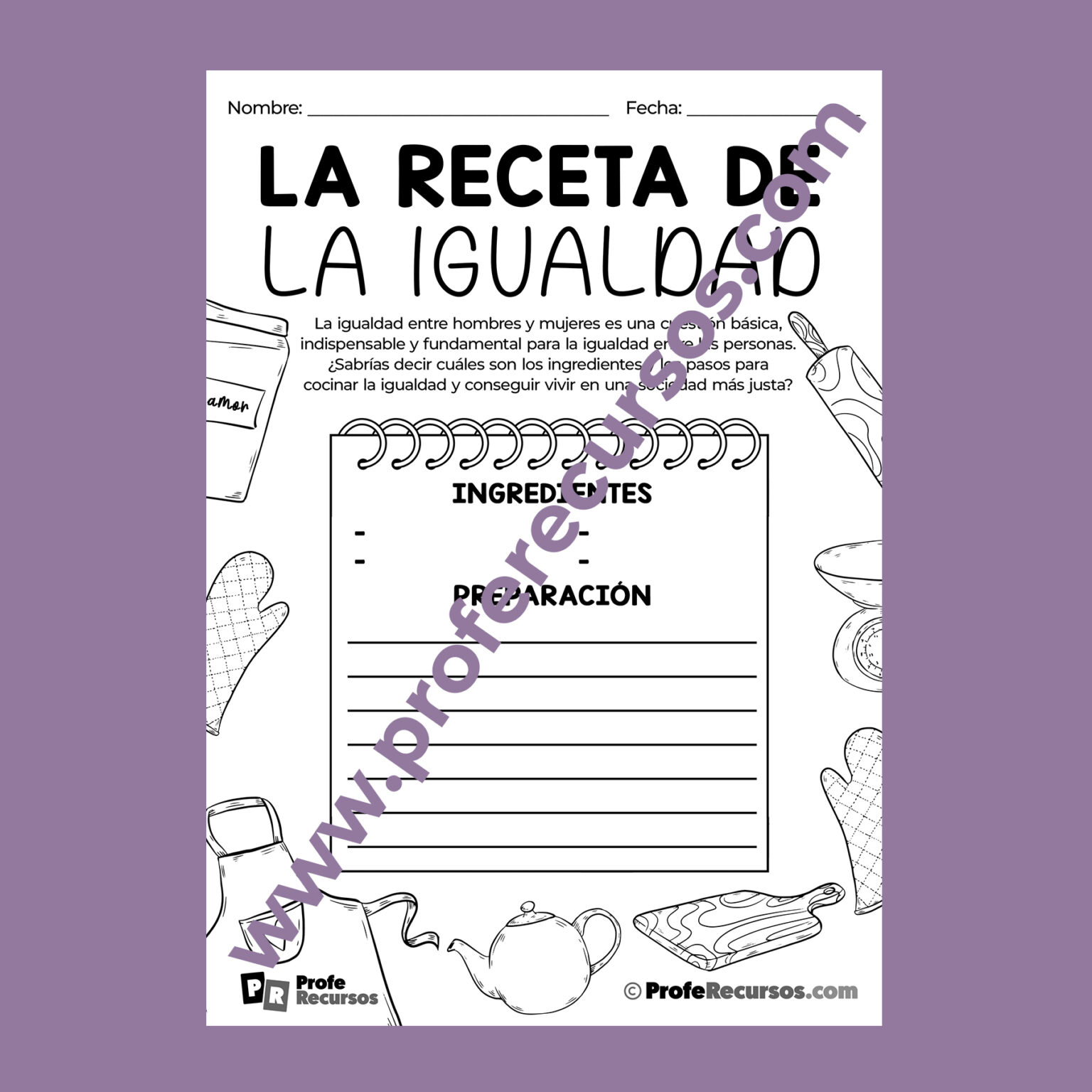 Pack de Actividades Día de la Mujer | ¡Fichas listas para Imprimir!