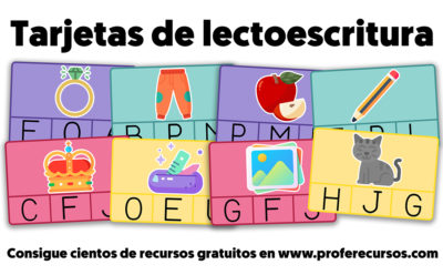 Tarjetas para trabajar la Lectoescritura | Fichas Lectoescritura para Niños