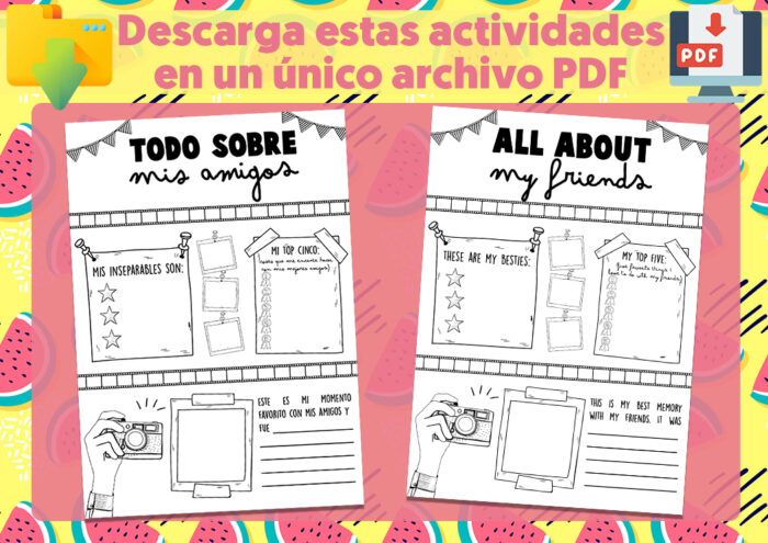 Todo sobre mis amigos | All about my friends | Actividad Fin de Curso