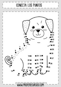 Dibujos para conectar puntos y números (Para imprimir)