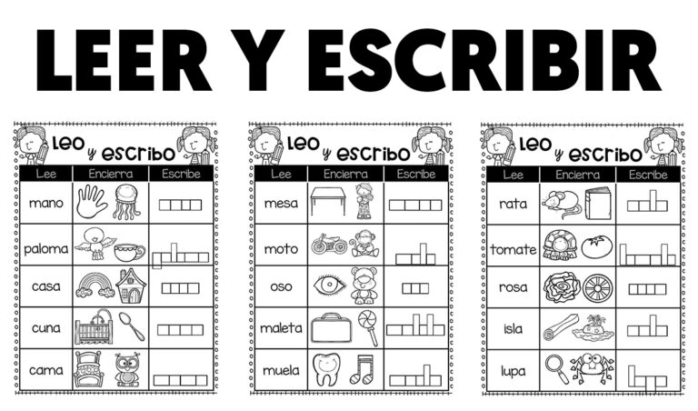 Actividad Aprender a LEER y ESCRIBIR | ¡Descarga en PDF!