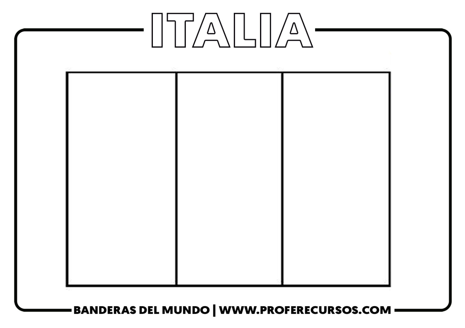 BANDERAS de Países para COLOREAR | Para Imprimir