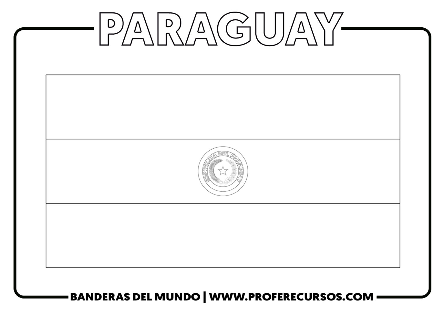 BANDERAS de Países para COLOREAR | Para Imprimir