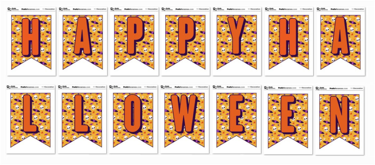 Banderines de Happy Halloween