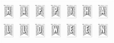 Banderines de Happy Halloween