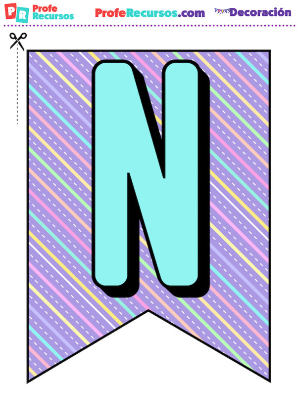 Banderines de decoración - A color - Principio de Curso