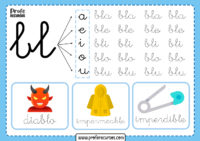 SÍLABAS TRABADAS (Bl) Bla ble bli blo blu | Palabras con Bl