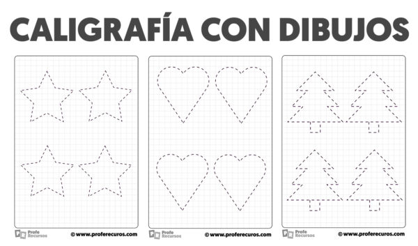 Caligrafía con Dibujos para Niños