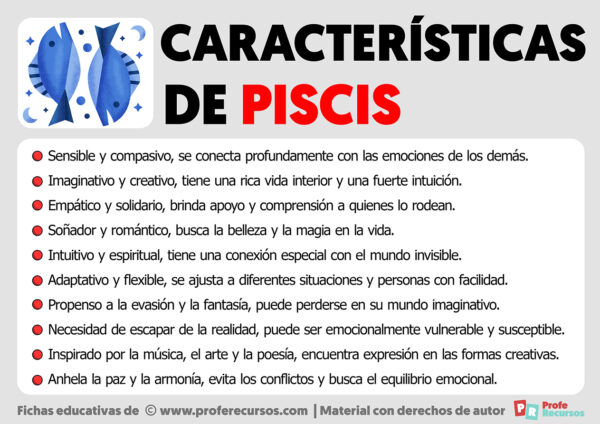 Características de Piscis