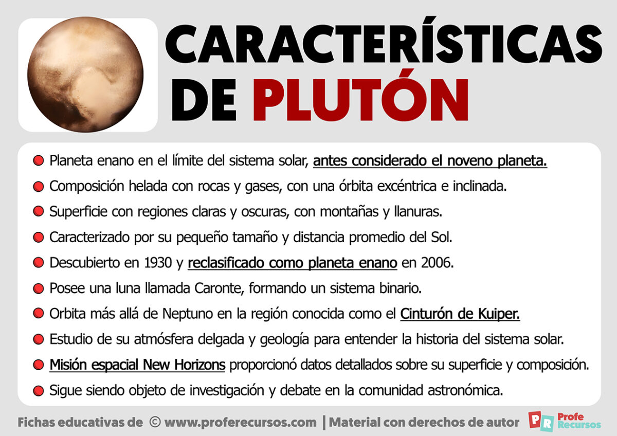 Características de Plutón