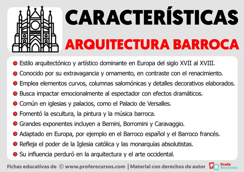 Características de la Arquitectura Barroca