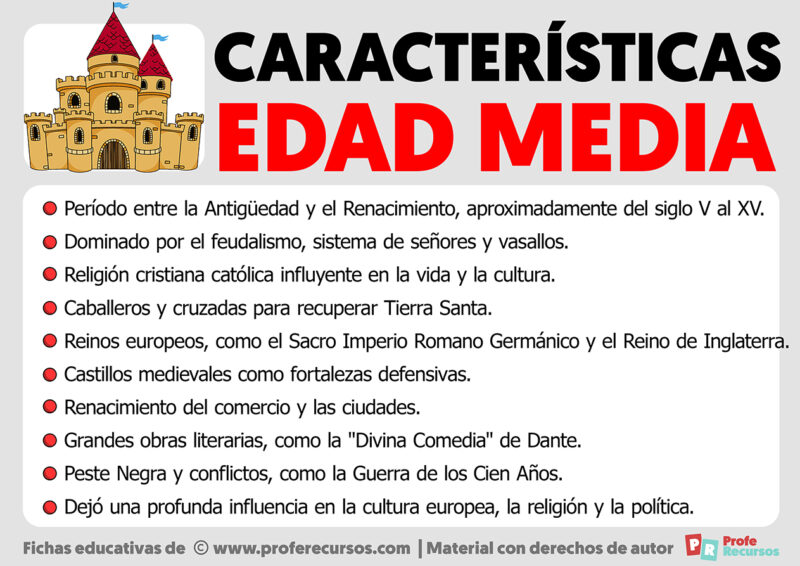 Características de la Edad Media Características de la Edad Media