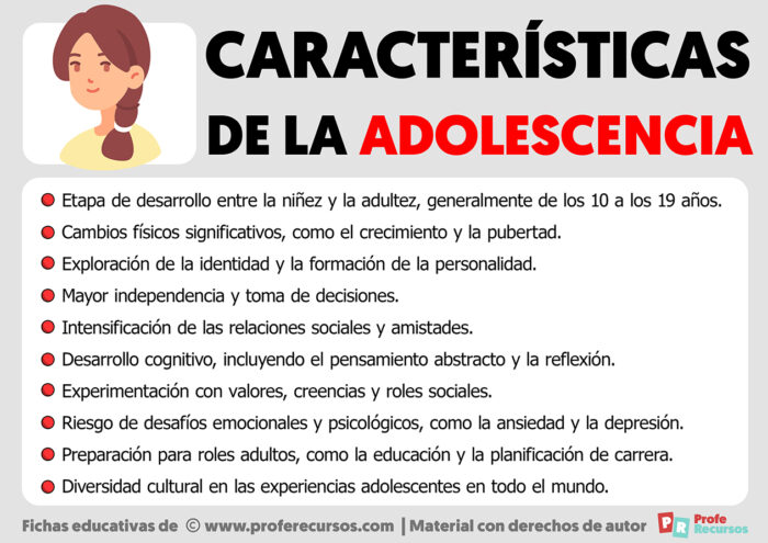 Características de la Adolescencia