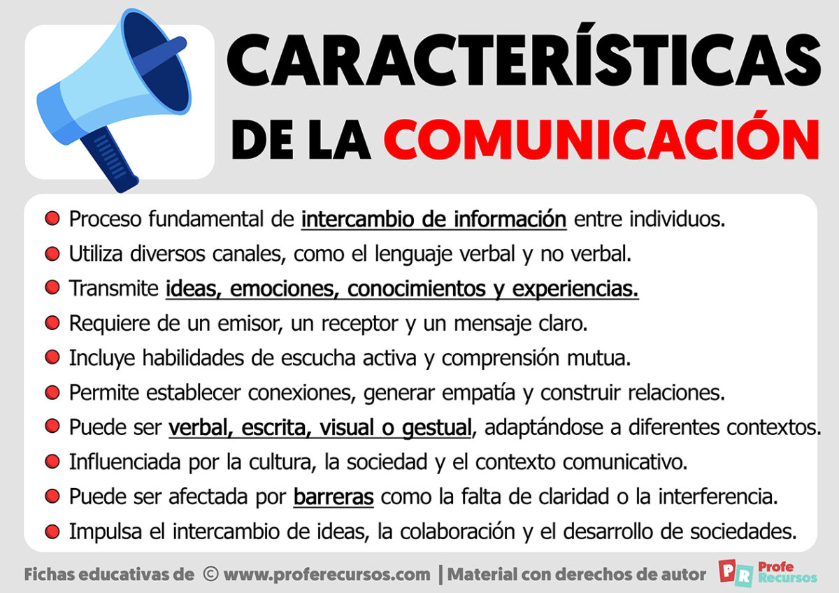 Características de la Comunicación