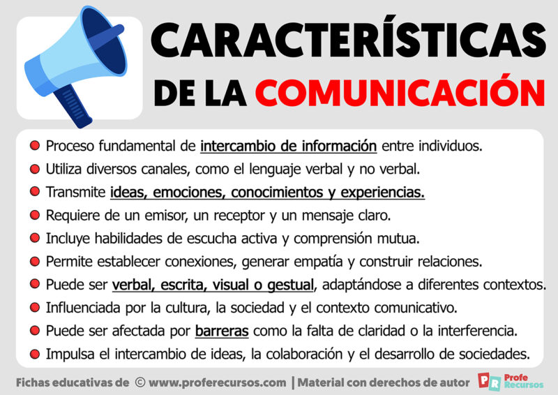 Características de la Comunicación