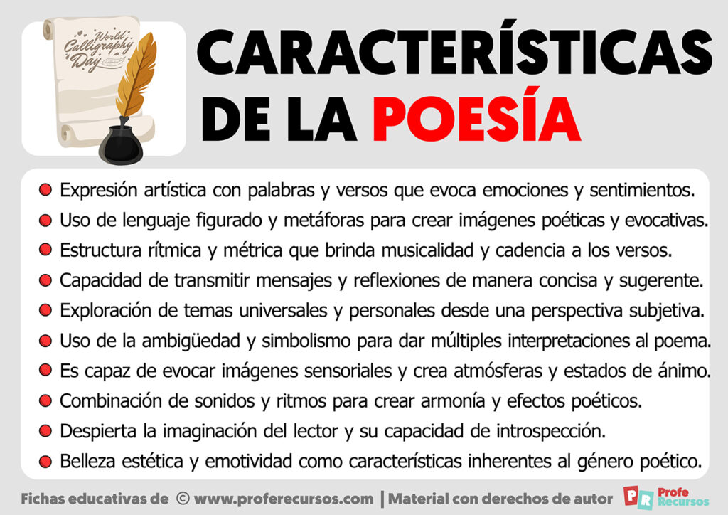 Características de la Poesía