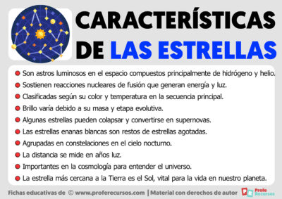 Características de las Estrellas