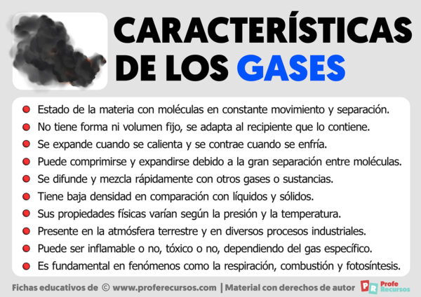 Características de los Gases