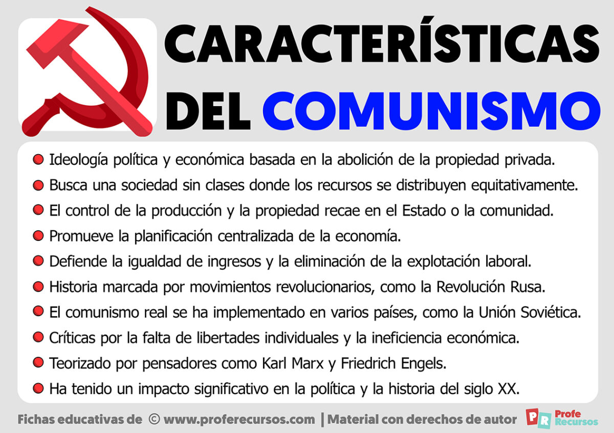 Características del Comunismo