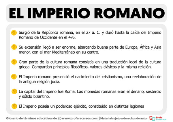 Características del Imperio Romano