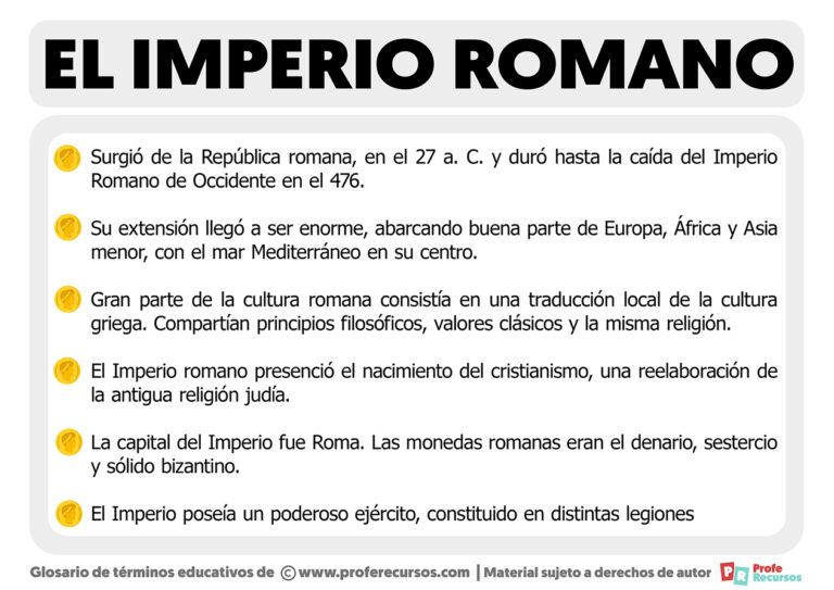 Características del Imperio Romano