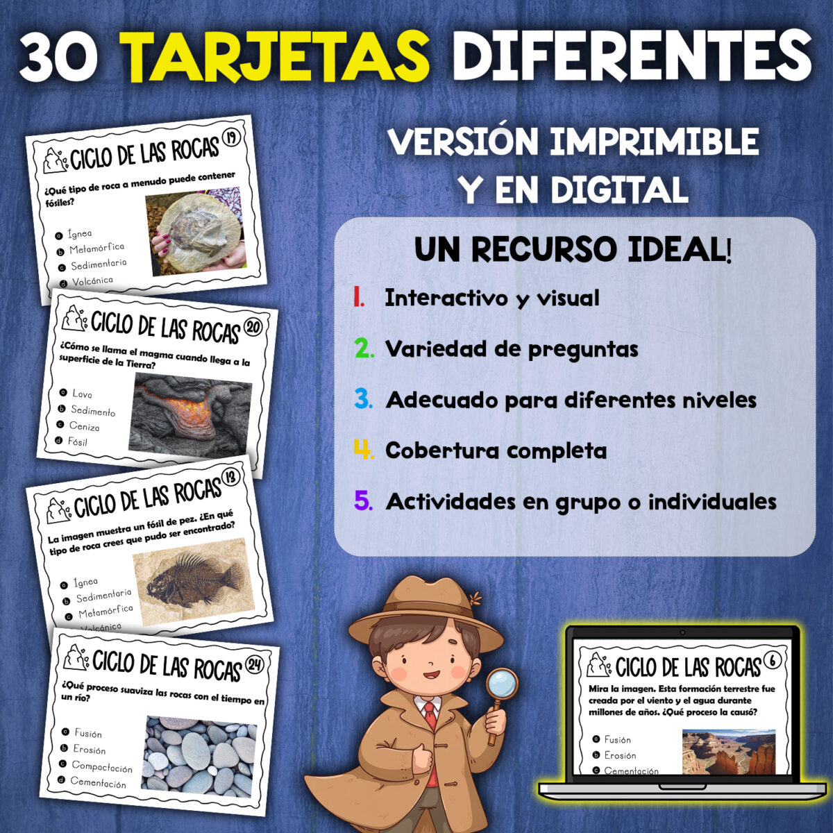 Actividad sobre el Ciclo de las Rocas para Niños