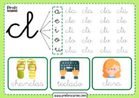 Sílabas Trabadas con (Cl) Cla Cle Cli Clo Clu | Palabras con Cl