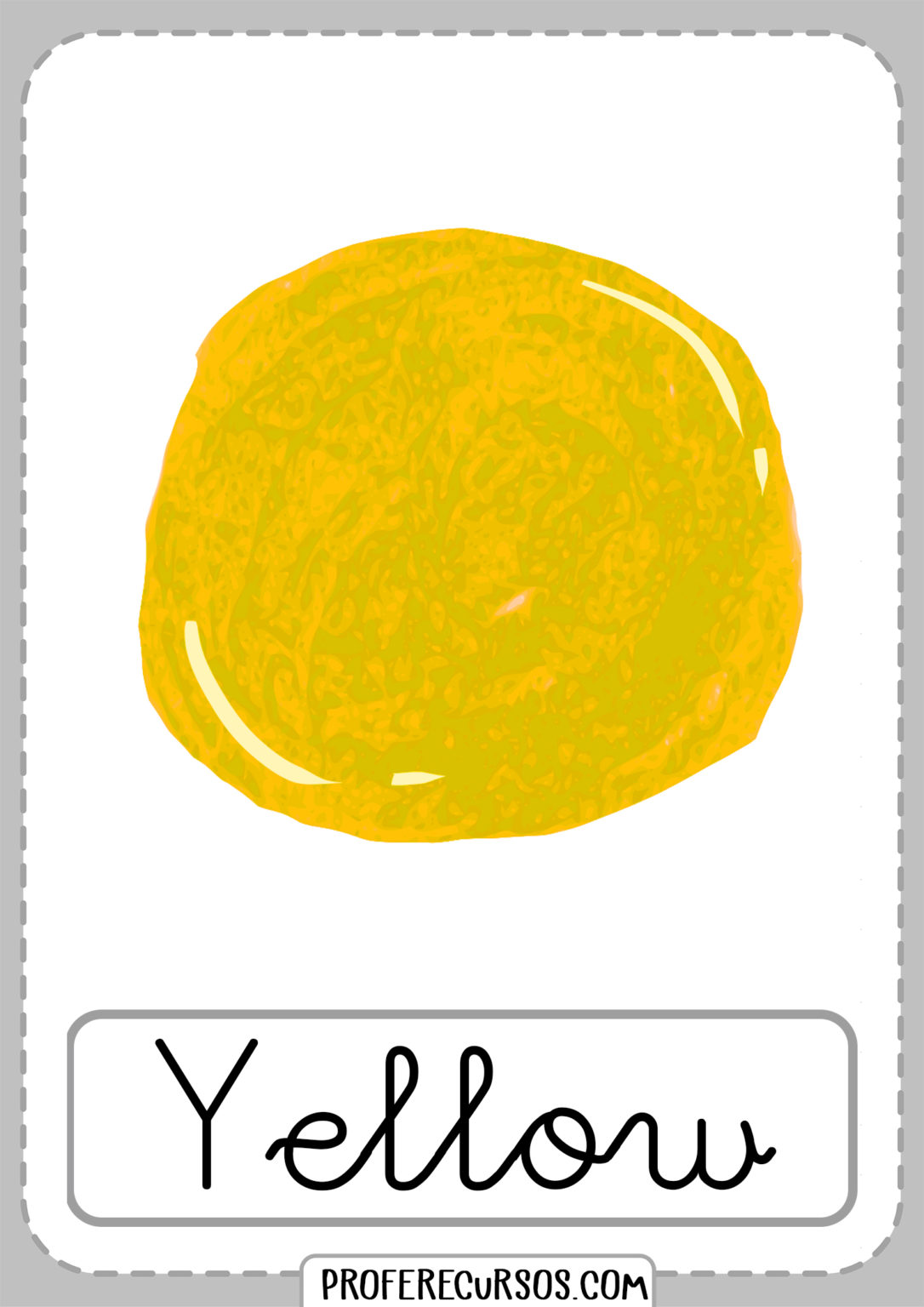 Color Flashcards Yellow