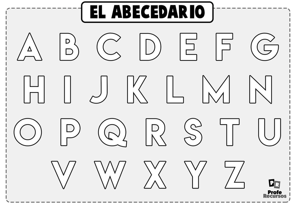 Fichas del Abecedario para Colorear | Listos para Imprimir