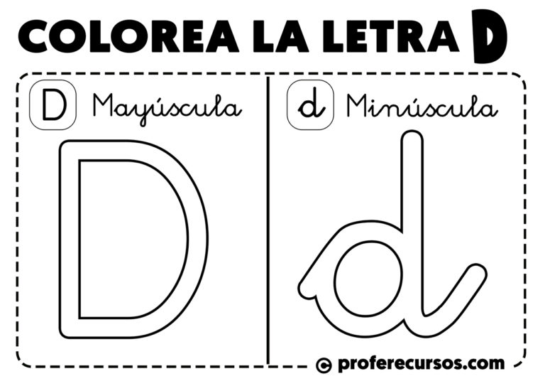 Letras del Abecedario para Colorear | Mayúsculas y Minúsculas