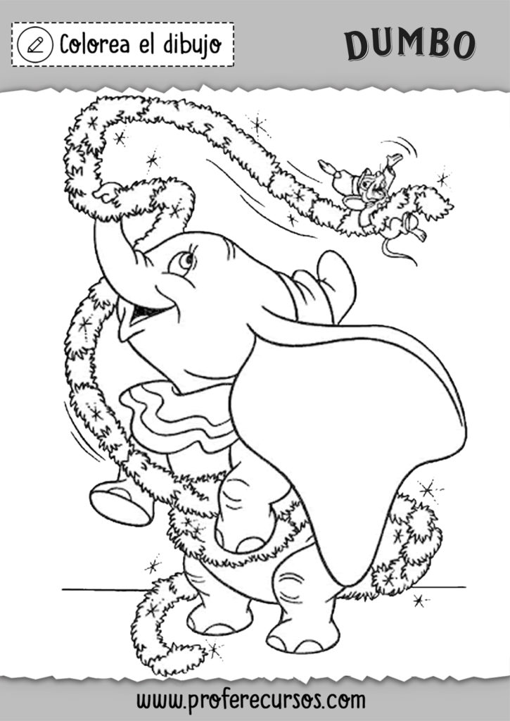 Dibujos de DUMBO para Colorear