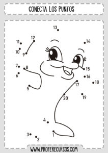 Dibujos para conectar puntos y números (Para imprimir)