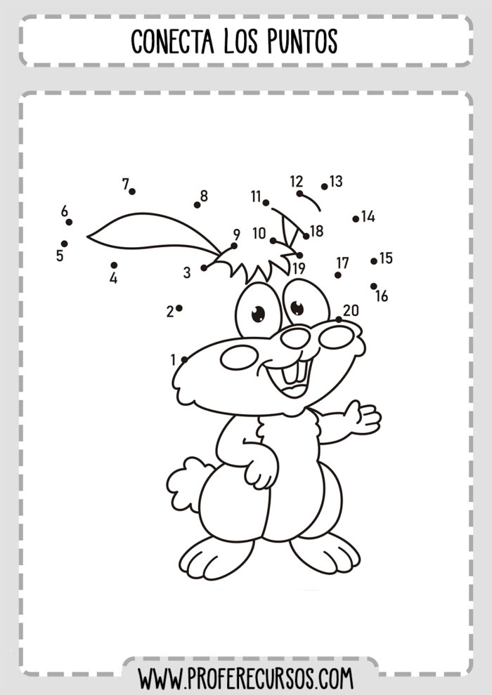 Dibujos para conectar puntos y números (Para imprimir)