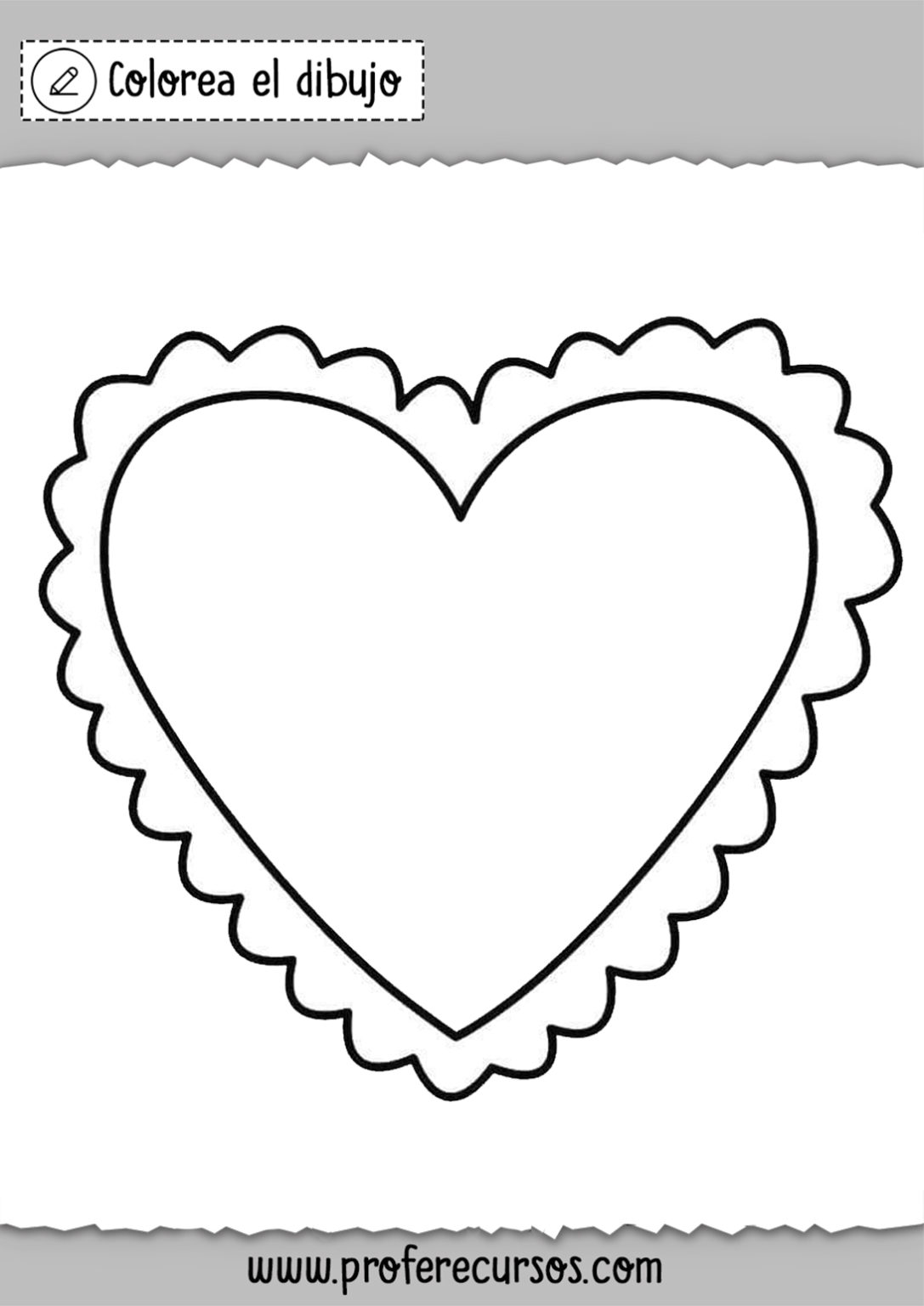 Dibujos de Corazones para Colorear | Imágenes de Corazones