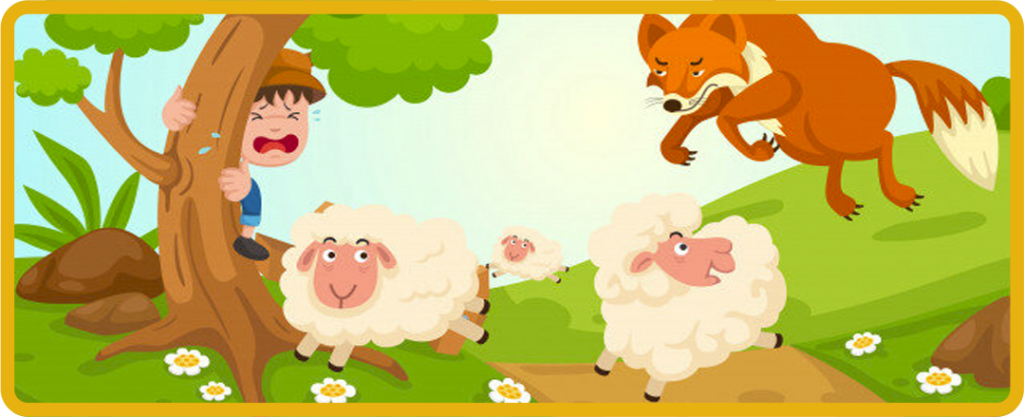 El cuento Clásico "El niño que gritaba ¡Lobo!"