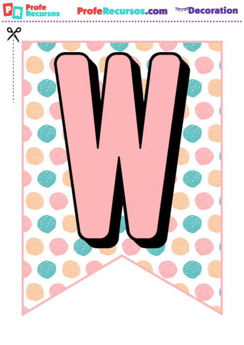 Banner para decorar tu aula de inglés con la palabra Welcome