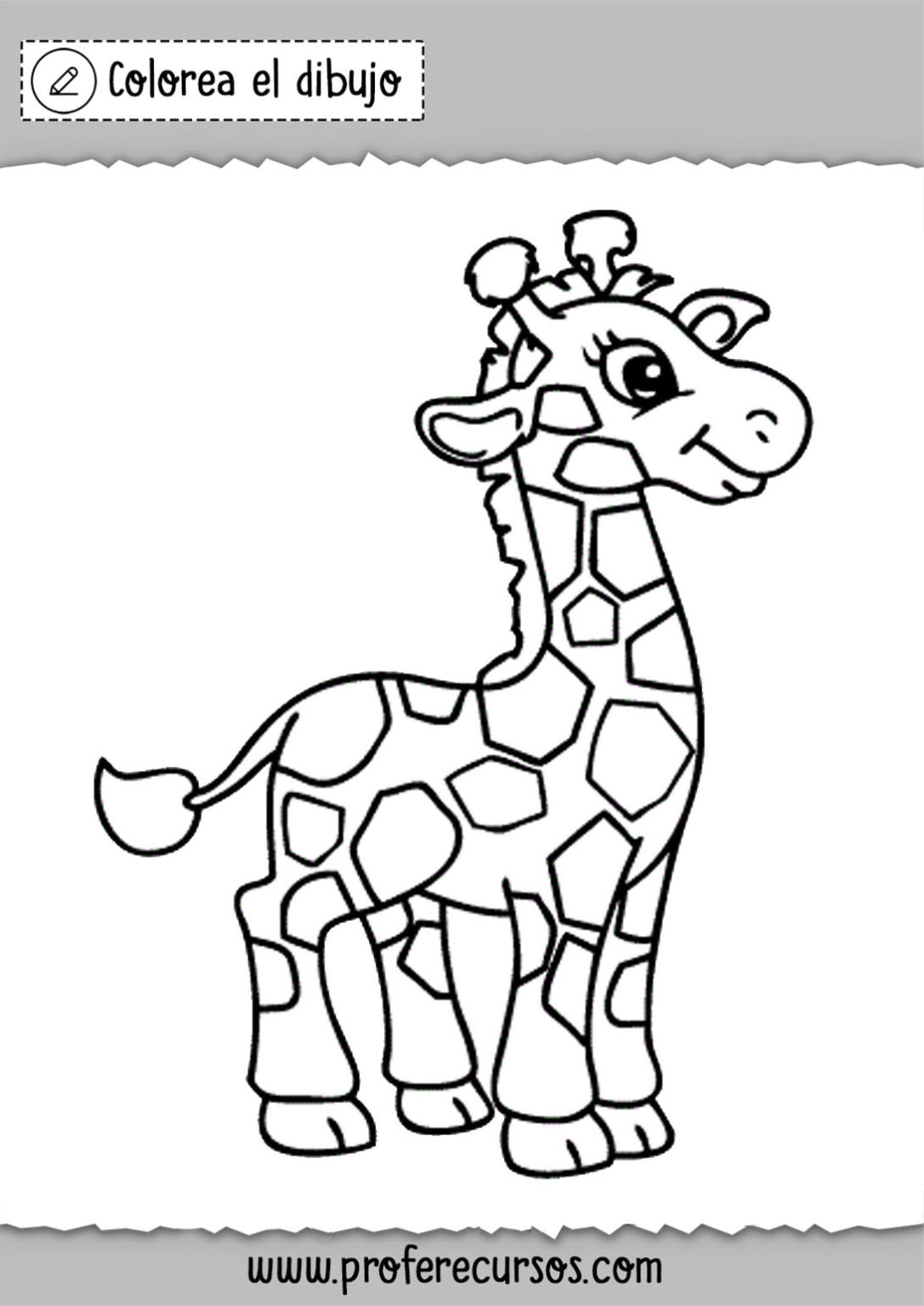 Dibujos de Jirafas para colorear