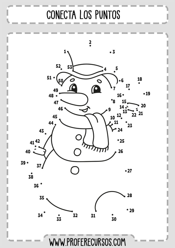 Dibujos para conectar puntos y números (Para imprimir)